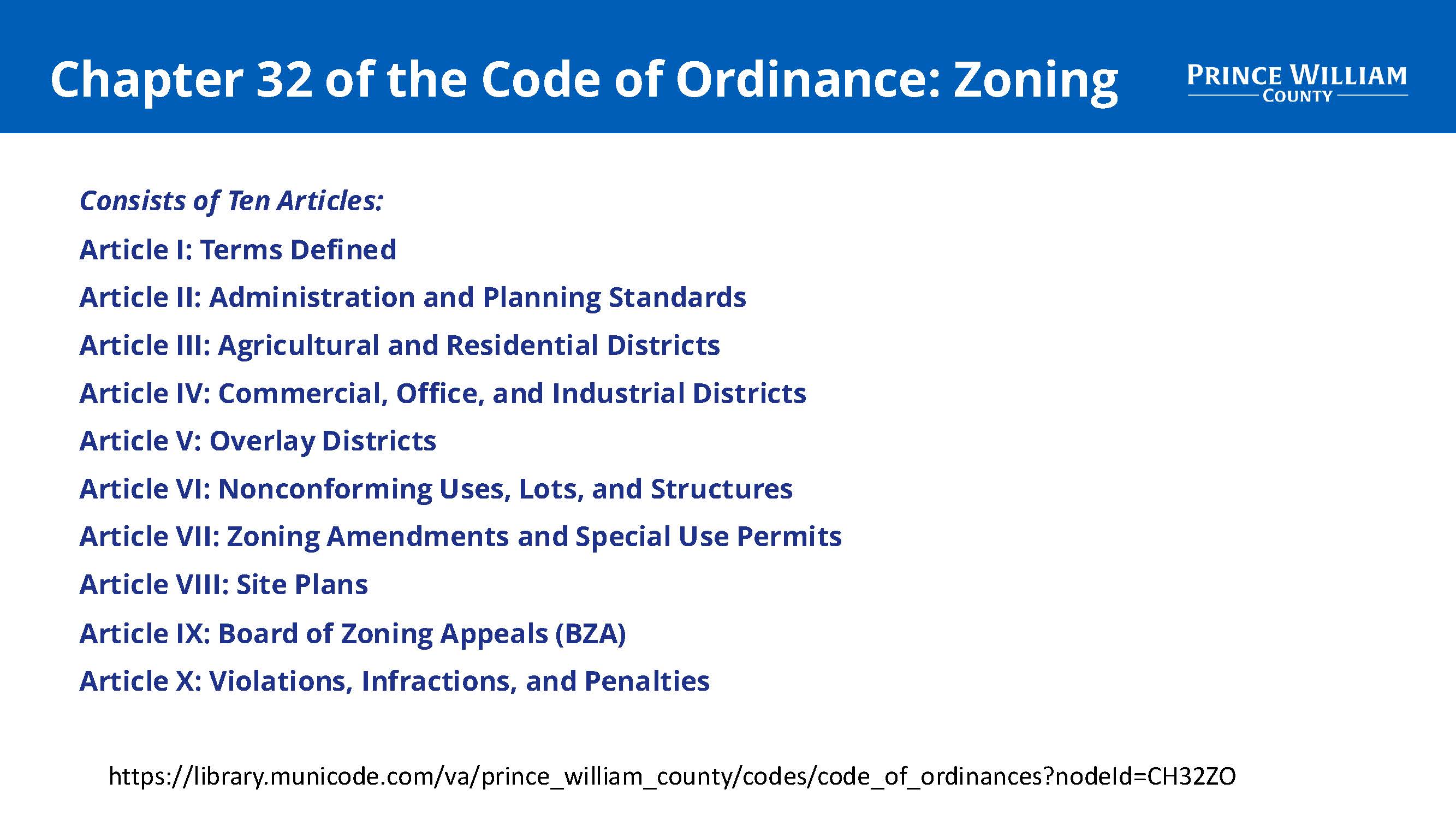 Comprehensive Zoning Ordinance Update